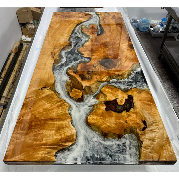Smoky Cascade Epoxy Conference Table – Canada Tables