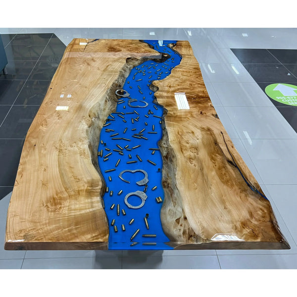 Freedom River Epoxy Art Table – Canada Tables